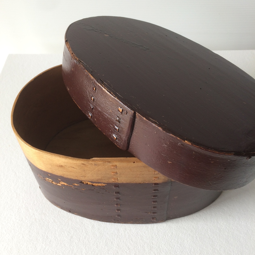 Antique Tine | Svepask | Oval Bent Wood Box | 1800s | Sweden | NORDIC ...
