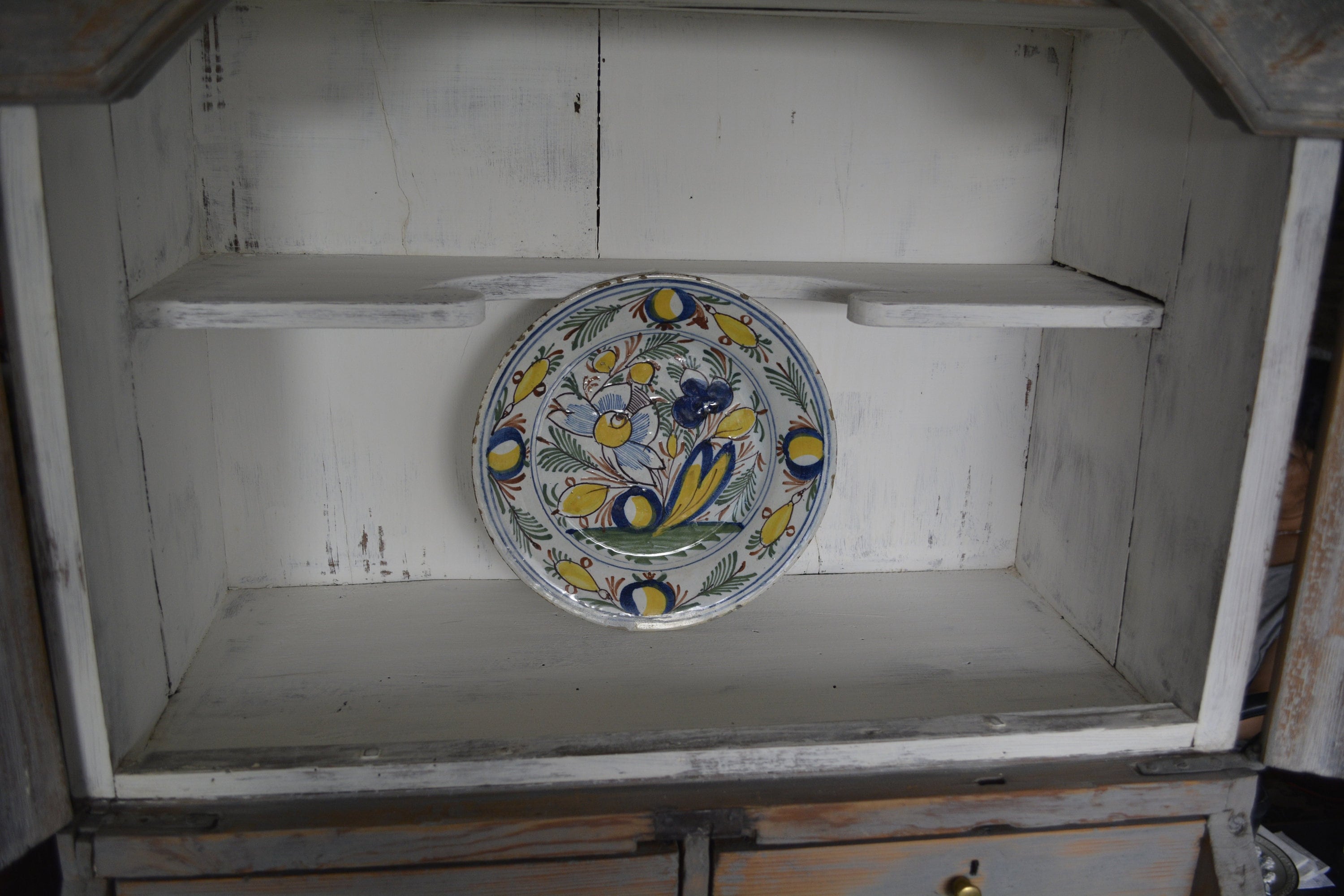 Antique - Dutch Delft Polycrome Dish - 1700s - Holland - NORDIC ...