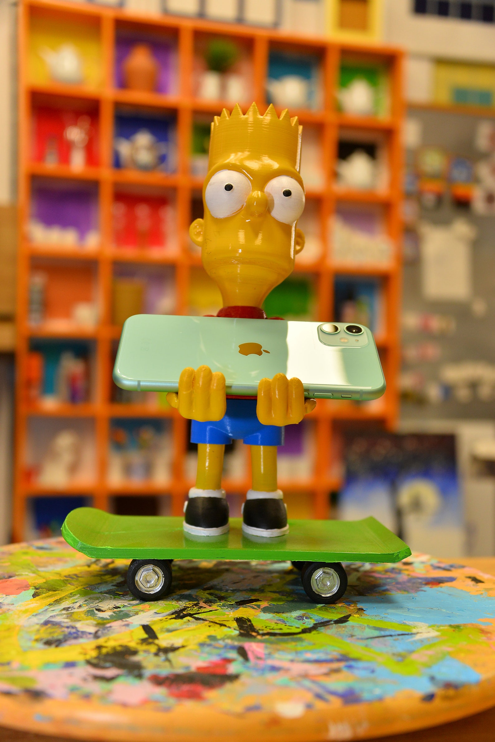 Simpsons Bart Simpson 3d Figures Phone Holder Joystick - Etsy Ireland