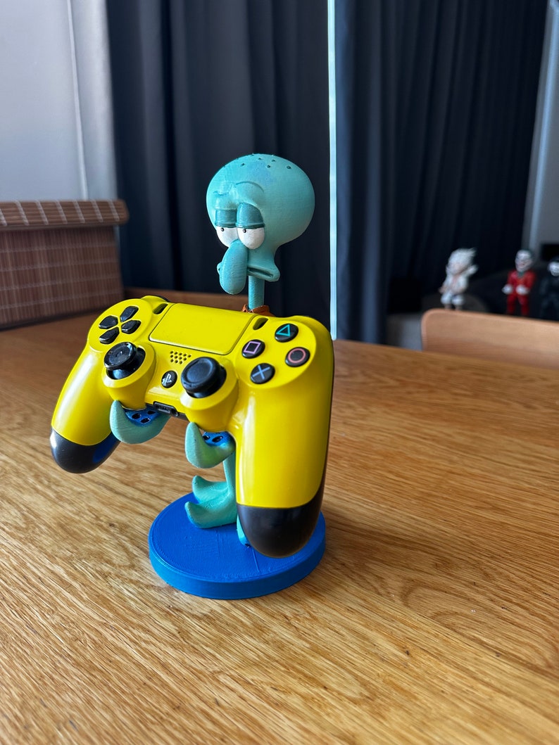 Spongebob, Squidward,phone Holder, Joystick Holder, Controller Stand ...