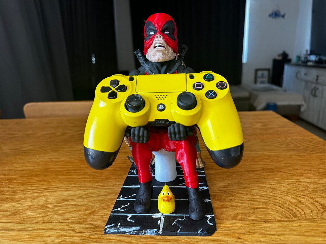 Deadpool, Marvel, Phone Holder, Joystick Holder, Controller Stand, Room ...