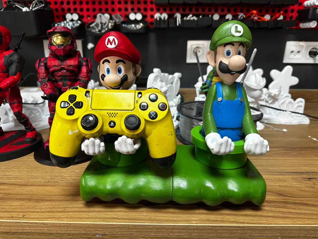Mario, Super Mario, Luigi, Gamer, Phone Holder, Joystick Holder ...