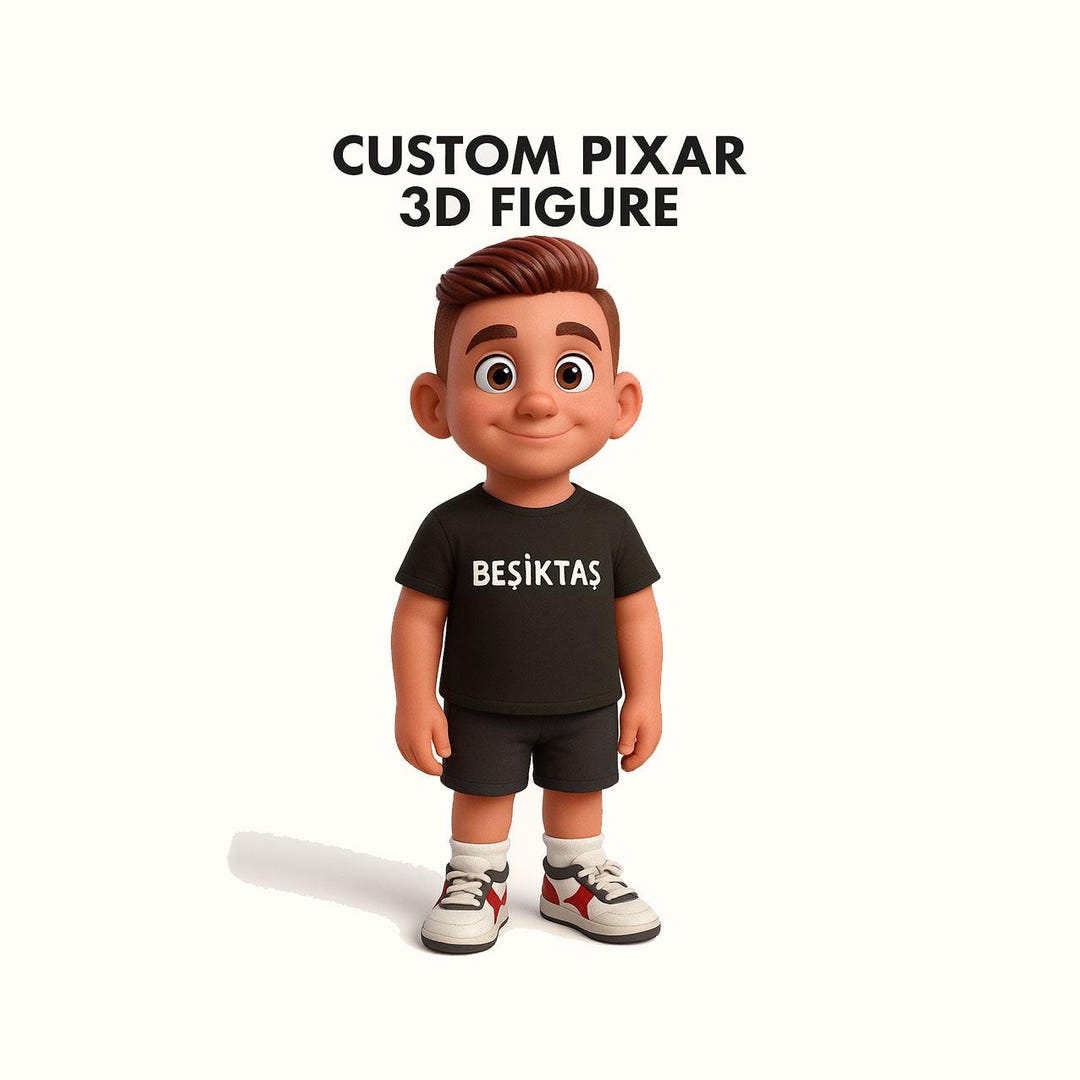 Custom 3D Pixar Style Figurine – Hand Painted Personalized Gift - Etsy