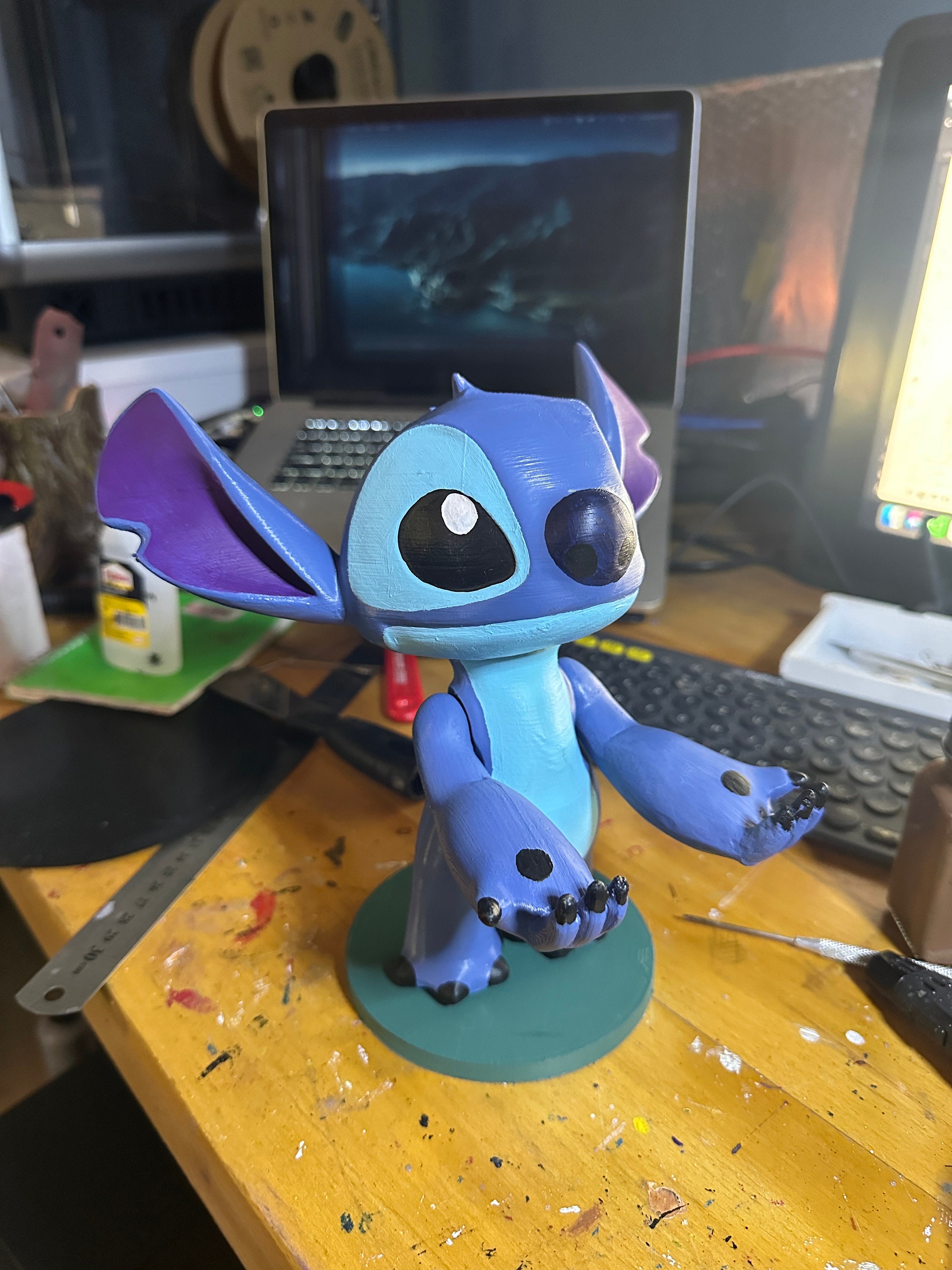 Stitch , Phone Holder, Joystick Holder, Controller Stand, Room Decor ...