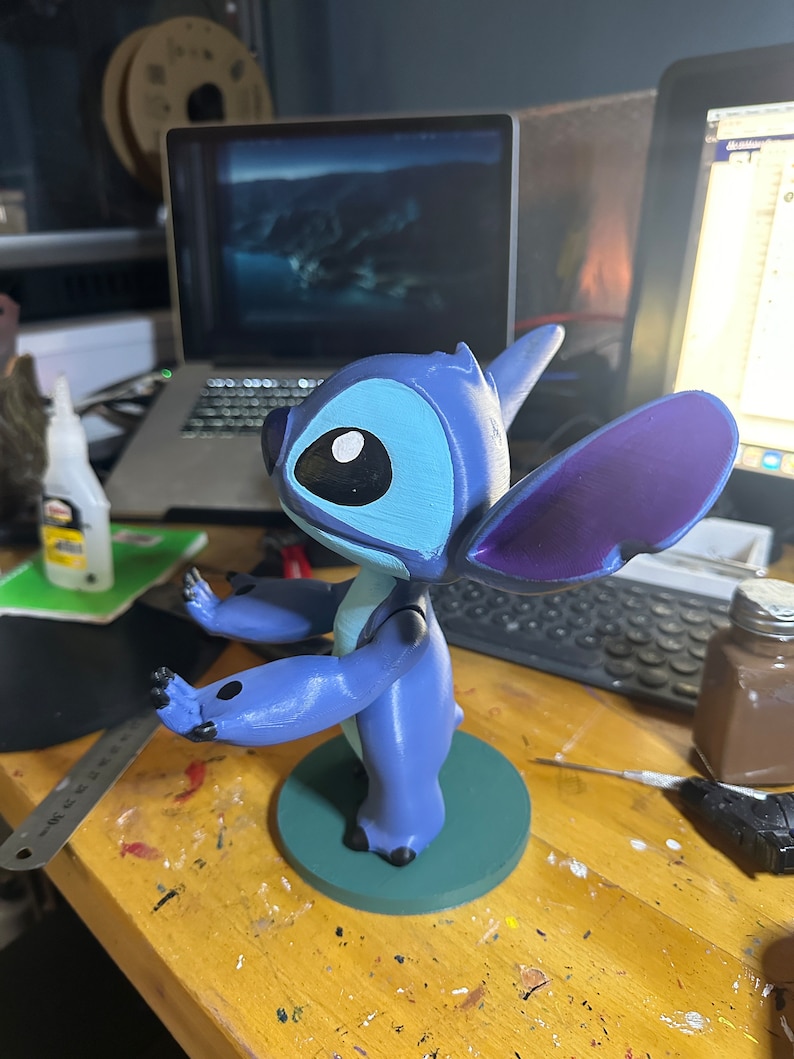 Stitch , Phone Holder, Joystick Holder, Controller Stand, Room Decor ...