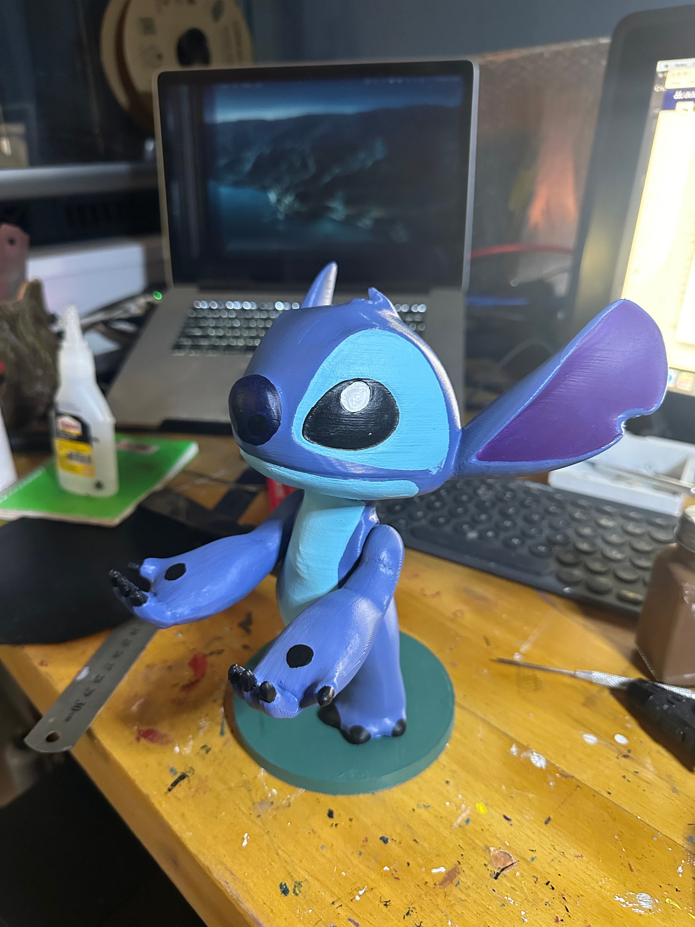 Stitch , Phone Holder, Joystick Holder, Controller Stand, Room Decor ...