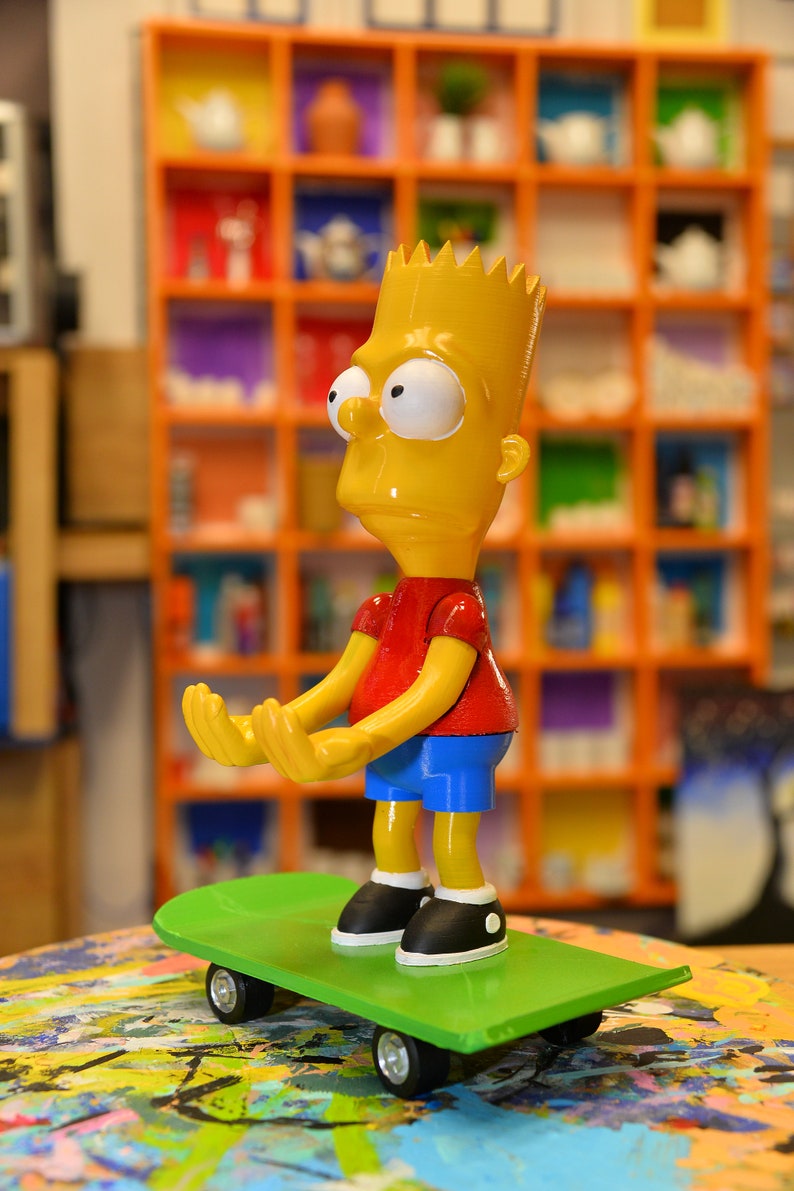 Simpsons Bart Simpson 3d Figures Phone Holder Joystick - Etsy Ireland