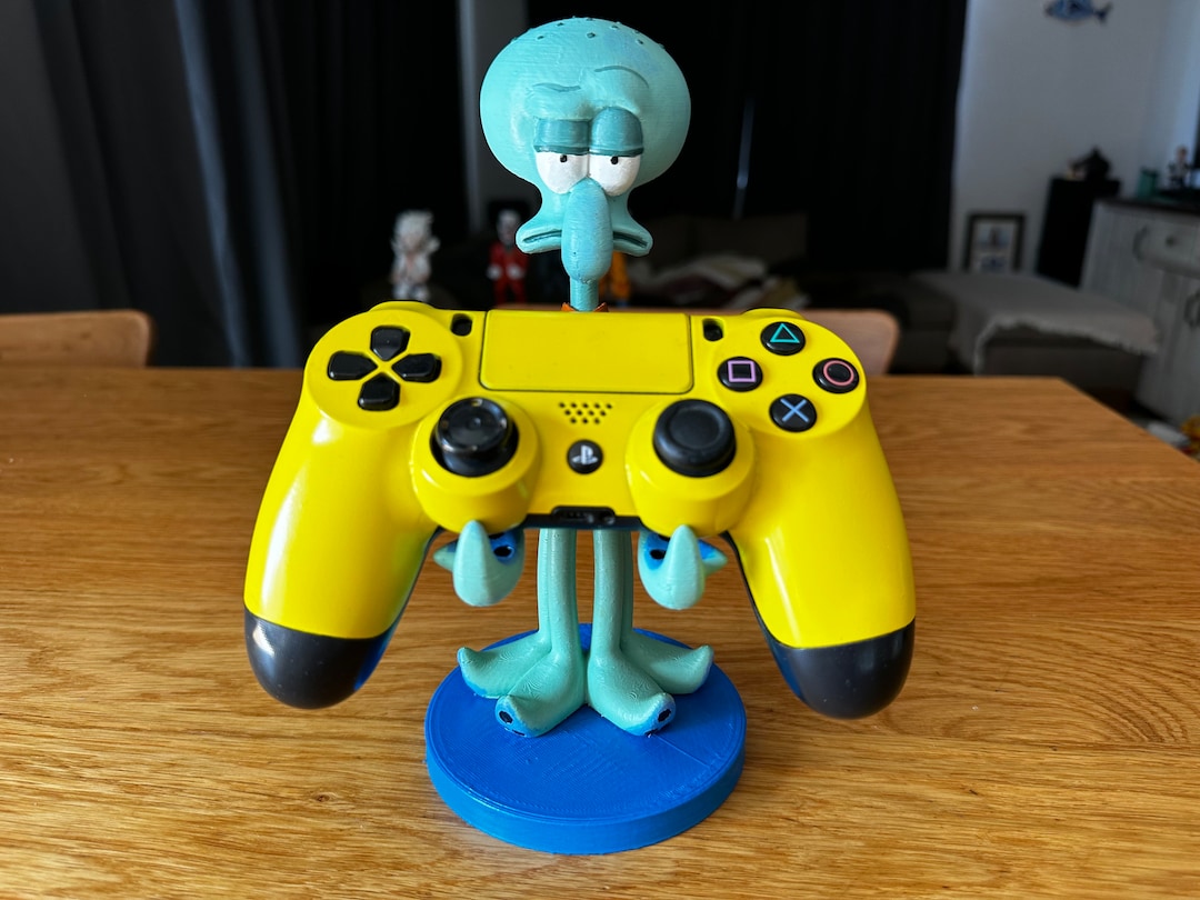 Spongebob, Squidward,phone Holder, Joystick Holder, Controller Stand ...