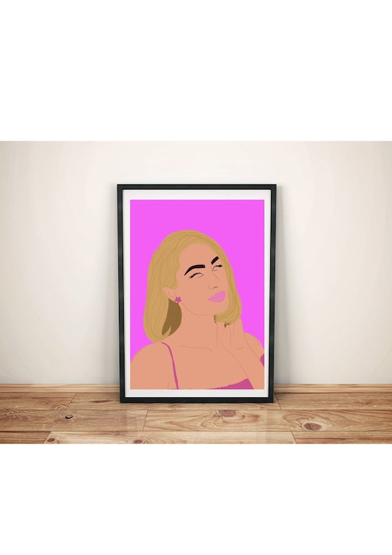 Paris Hilton Cartoon Digital Print - Etsy