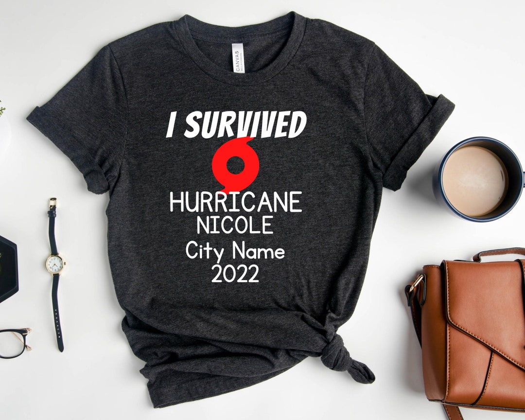 Custom Hurricane Shirt, I Survived Hurricane Nicole 2022 Shirt, Custom ...