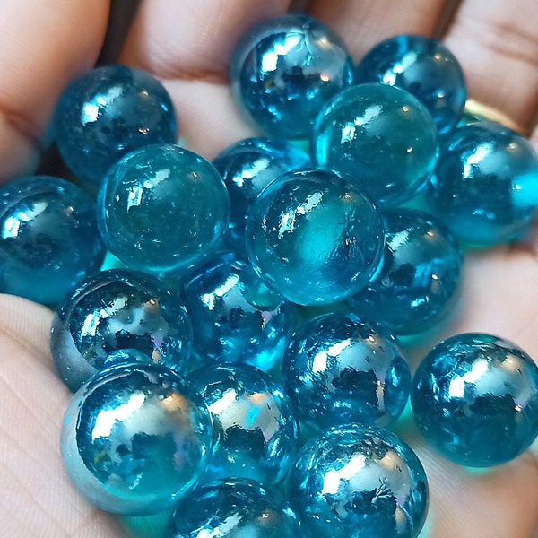 Blue Glass Marbles - Etsy