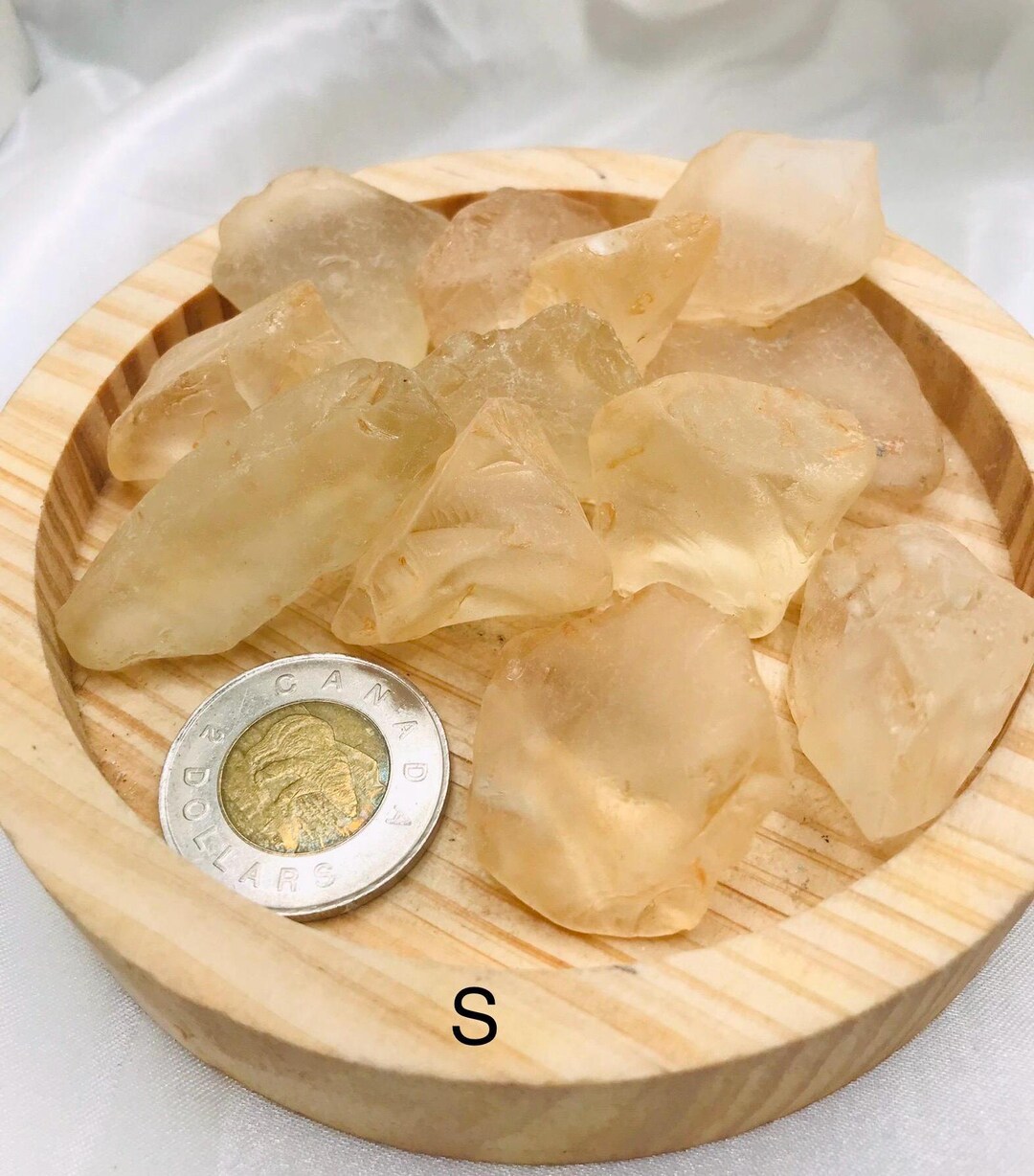 CHAMPAGNE Chunk Glass - Vintage Beige Frosted Glass - Obsidian Glass ...