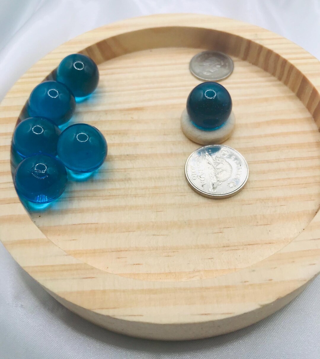 VIVID BLUE Glass Marbles - Clear Glass GEMS - Vintage Marble Glass ...