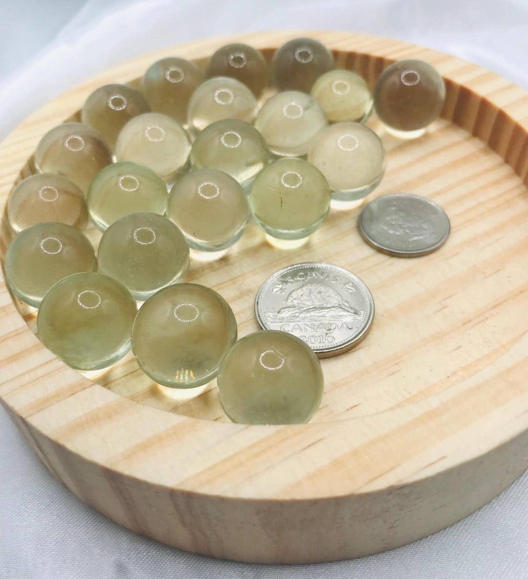 TRANSLUCENT Marbles Glass - CLEAR Tint Base Glass SPHERE - Vintage ...