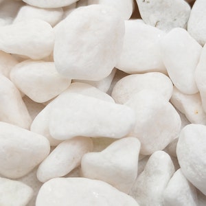 WHITE CRYSTAL Quartz Rock, Natural Crystal Stone Gem White Opaque ...