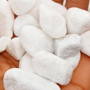 WHITE CRYSTAL Quartz Rock, Natural Crystal Stone Gem White Opaque ...