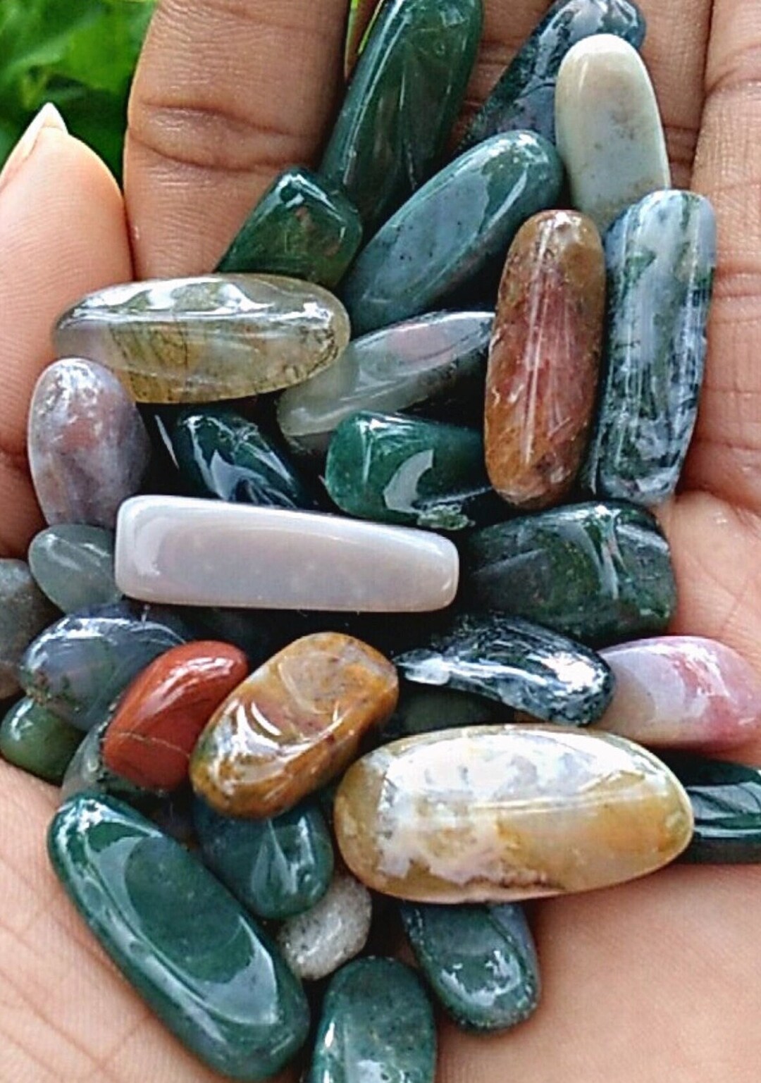 FANCY JASPER Tumbled Crystal, Mixed Fantasy Jasper Polished, Healing Crystal Craft Supplies - Etsy