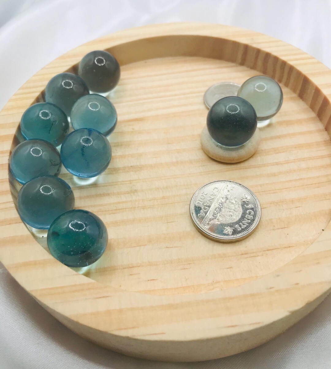 Bulk SKY BLUE Glass Marbles Clear Glass GEMS Vintage Marble Glass Round ...