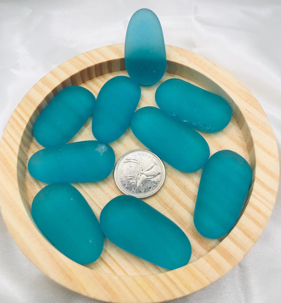 TURQUOISE Glass Gems - AQUA Blue Glass Pebbles - Craft Supplies - Etsy