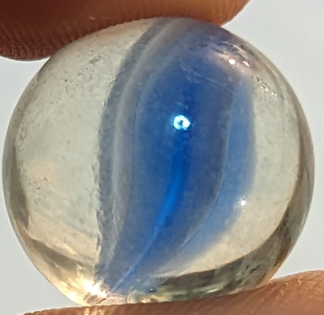 16mm Baby Blue Swirl Encrusted Marbles Clear Glass GEMS - Etsy