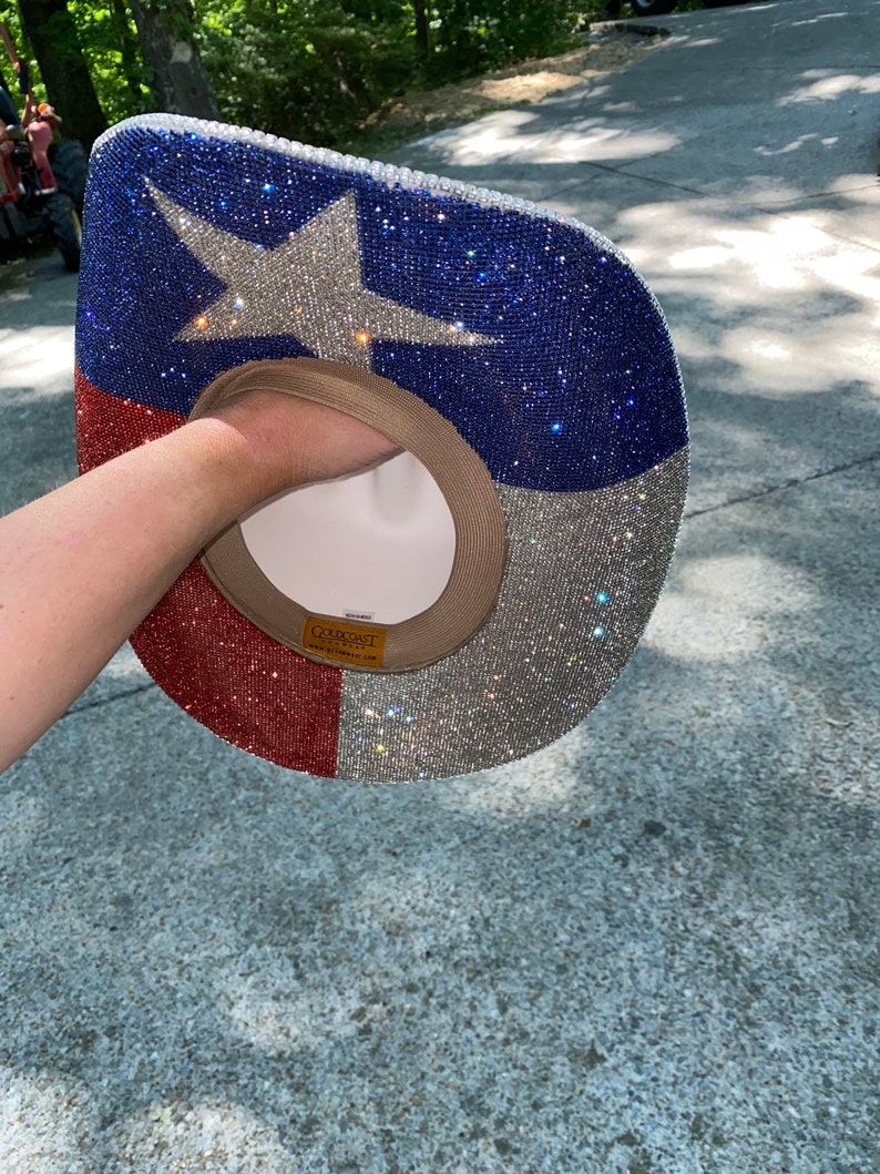 Texas Flag Rhinestone Hat - Etsy