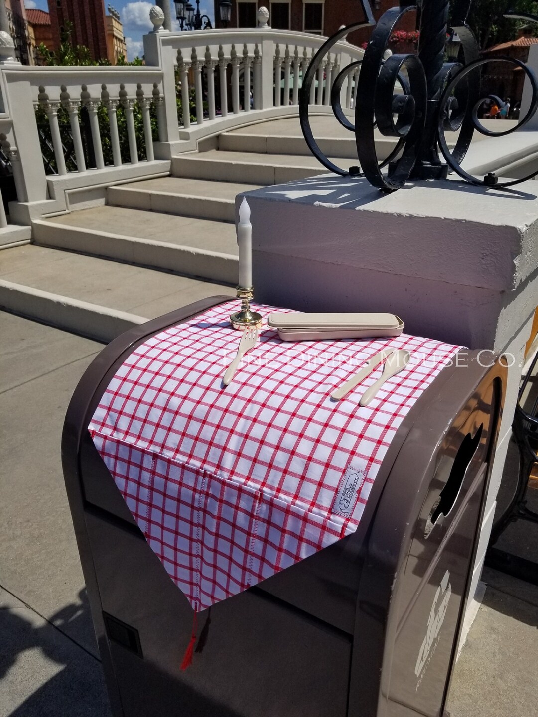 Tablecloth for Disney Trash Cans "bella Notte" 2023 Fabric + Tassel ...