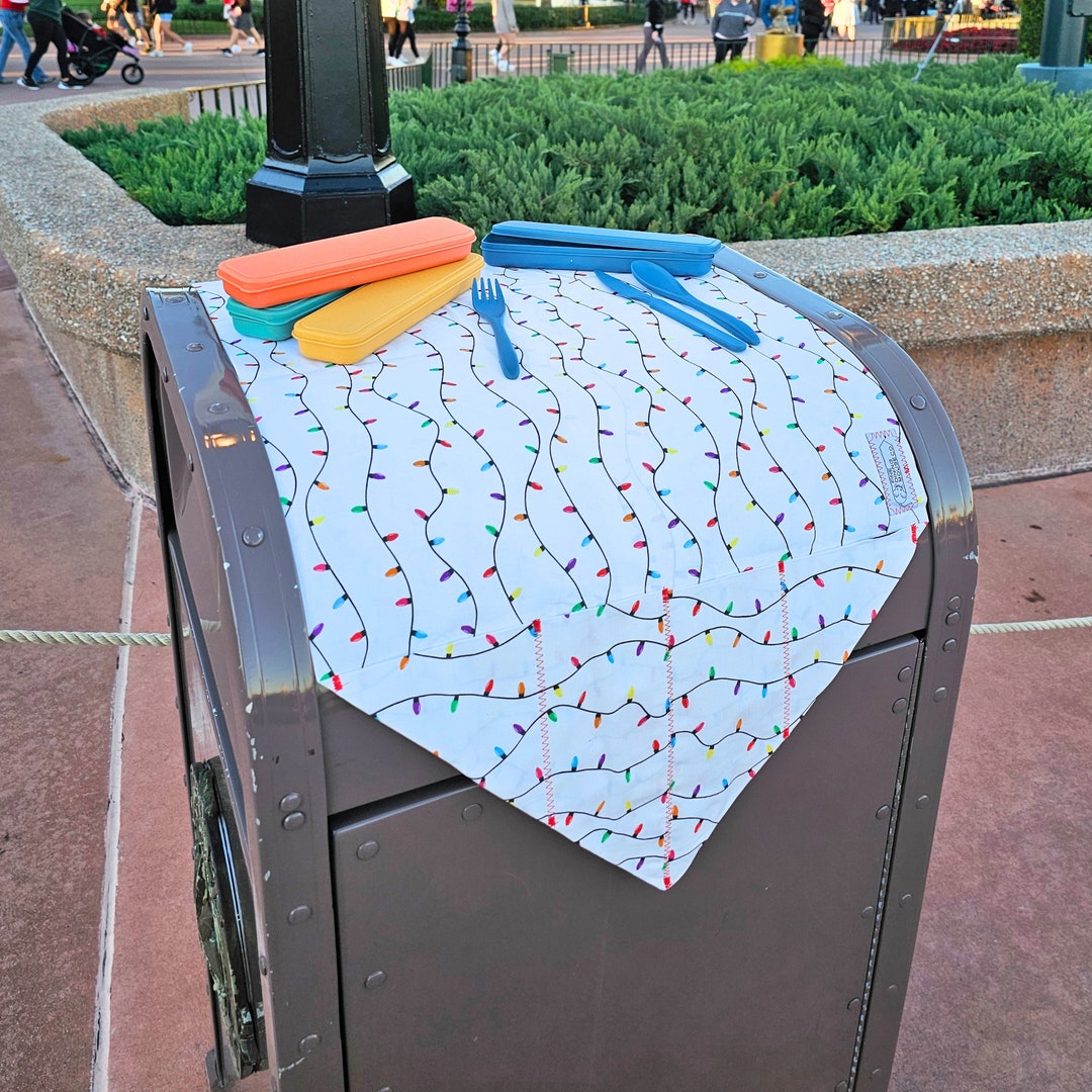 Tablecloth for Disney Trash Cans "main Street Lights Parade" Fabric ...