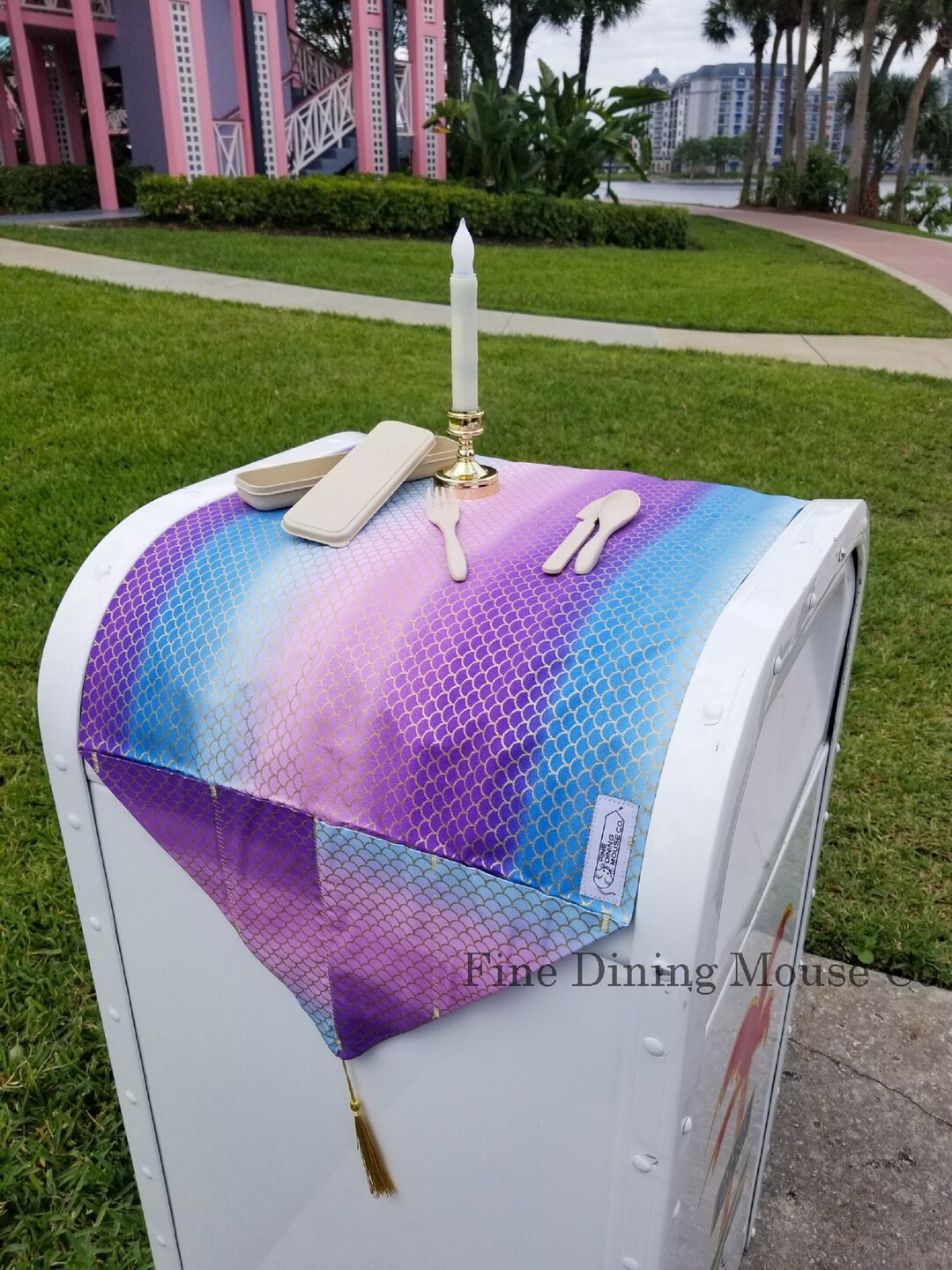 Tablecloth for Disney Trash Cans "mermaid Seas" Fabric Inspired by the ...