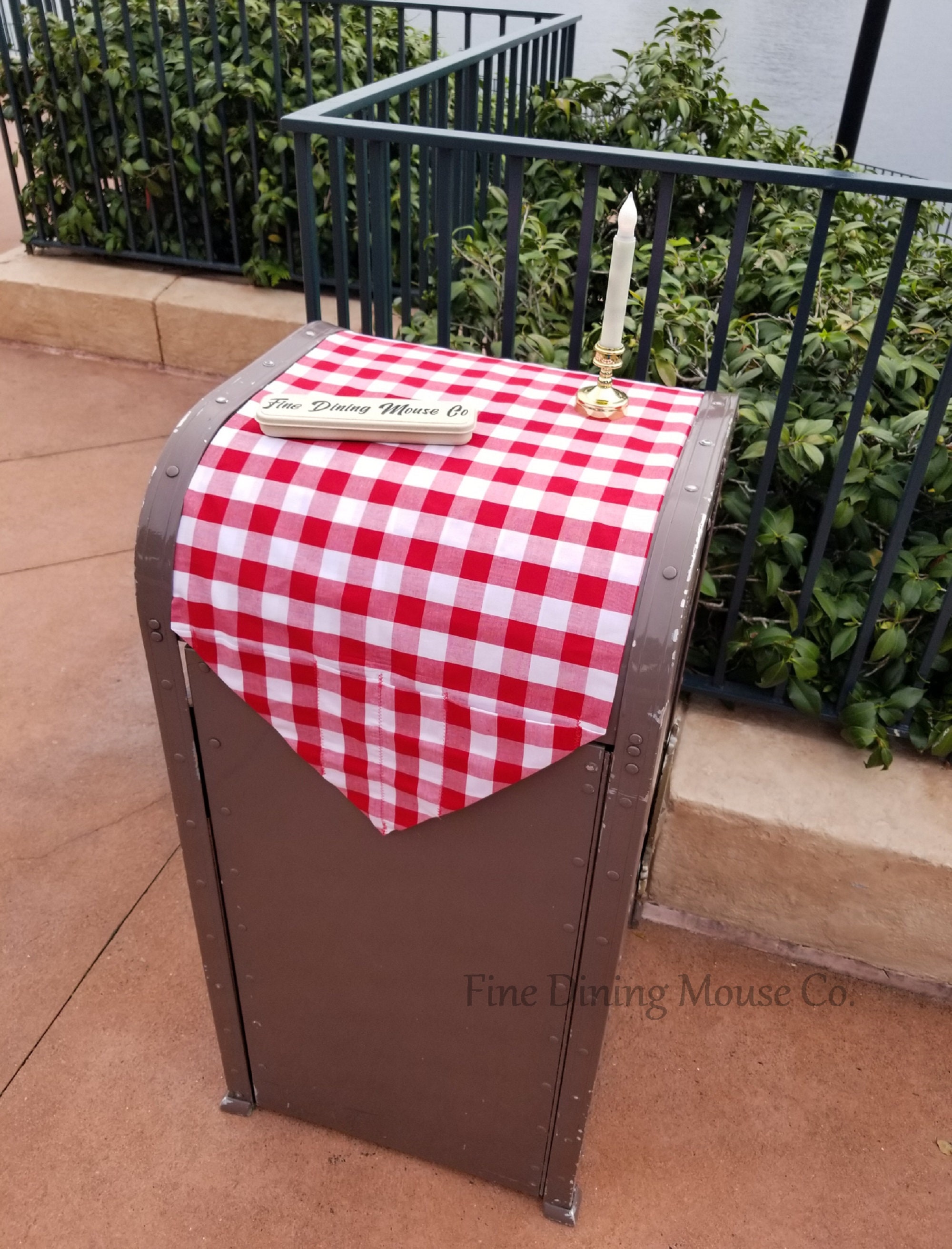 Tablecloth for Disney Trash Cans bella Notte - Etsy