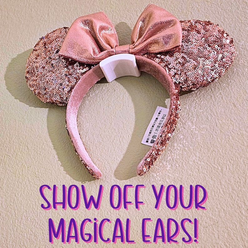 Mickey Ear Holders | Floating Magical Home Display | No-drill Hangers ...