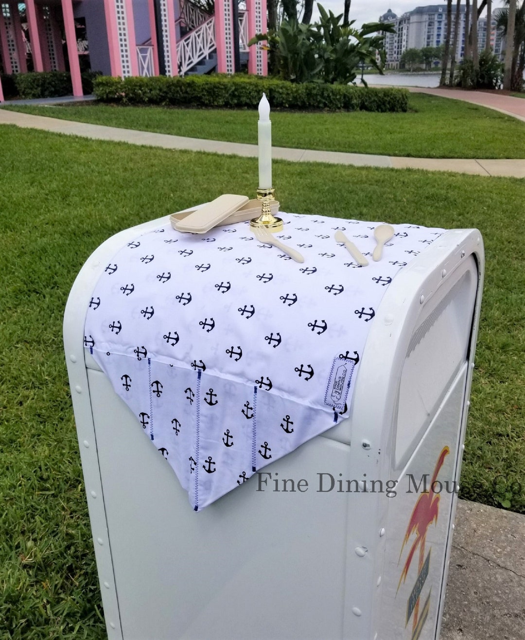 Tablecloth for Disney Trash Cans anchor's Away Fabric Inspired by ...
