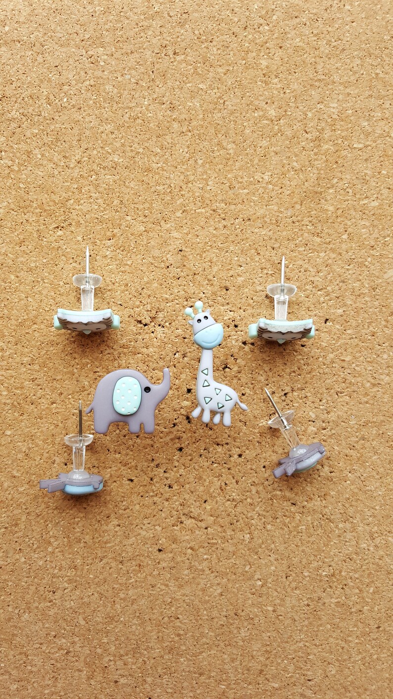 Jungle Animal Push Pins for Cork Boards - Etsy