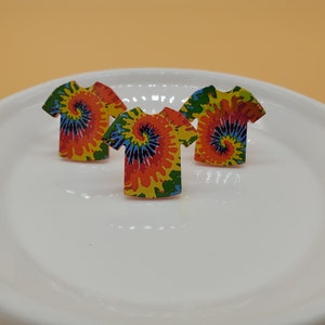 Retro Colourful T-shirt Push Pins, Cork Board Pins, Tie-dye Pins - Etsy