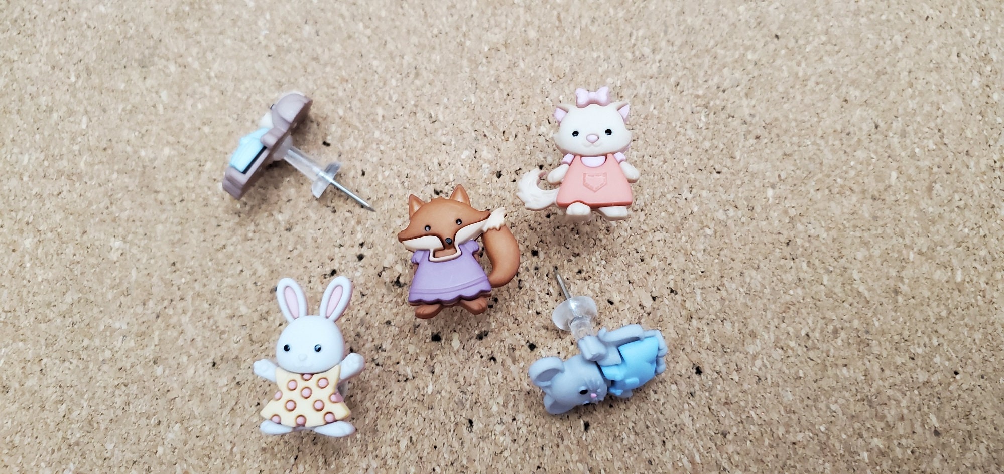 Cute Baby Animal Push Pins - Etsy