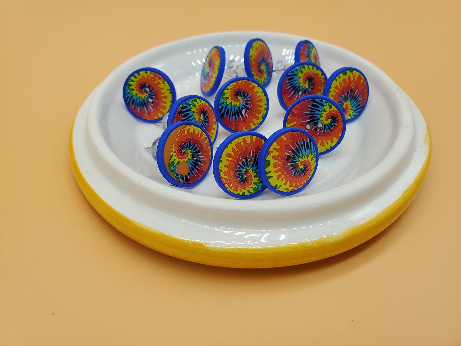 Retro Tie-dye Push Pins - Etsy