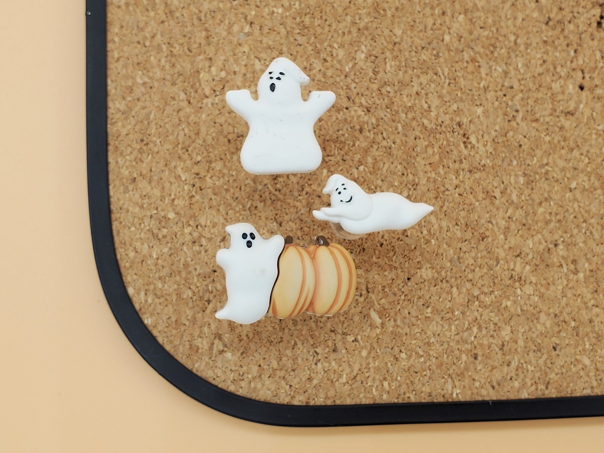 Haunted House and Ghost Cork Board Pins Halloween Push Pins - Etsy