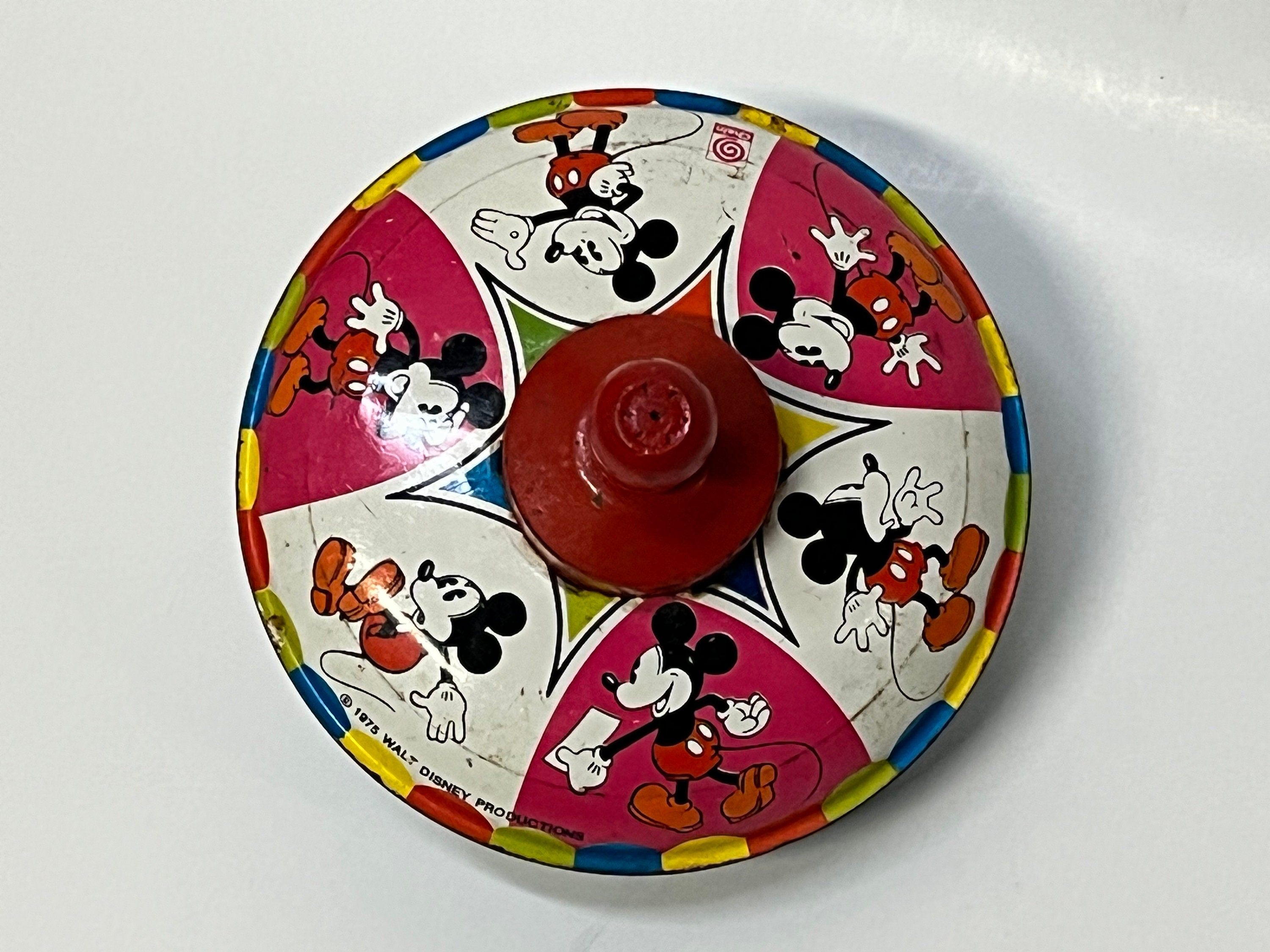 Vintage Chein 1975 Walt Disney Productions Mickey Mouse Spinning Top - Etsy