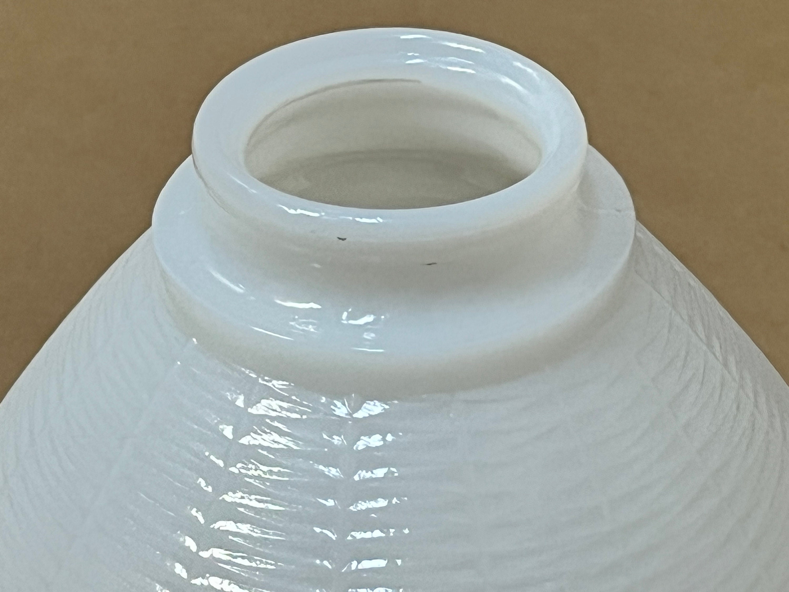 Vintage Textured Milk Glass Floor Lamp Lampshade Etsy