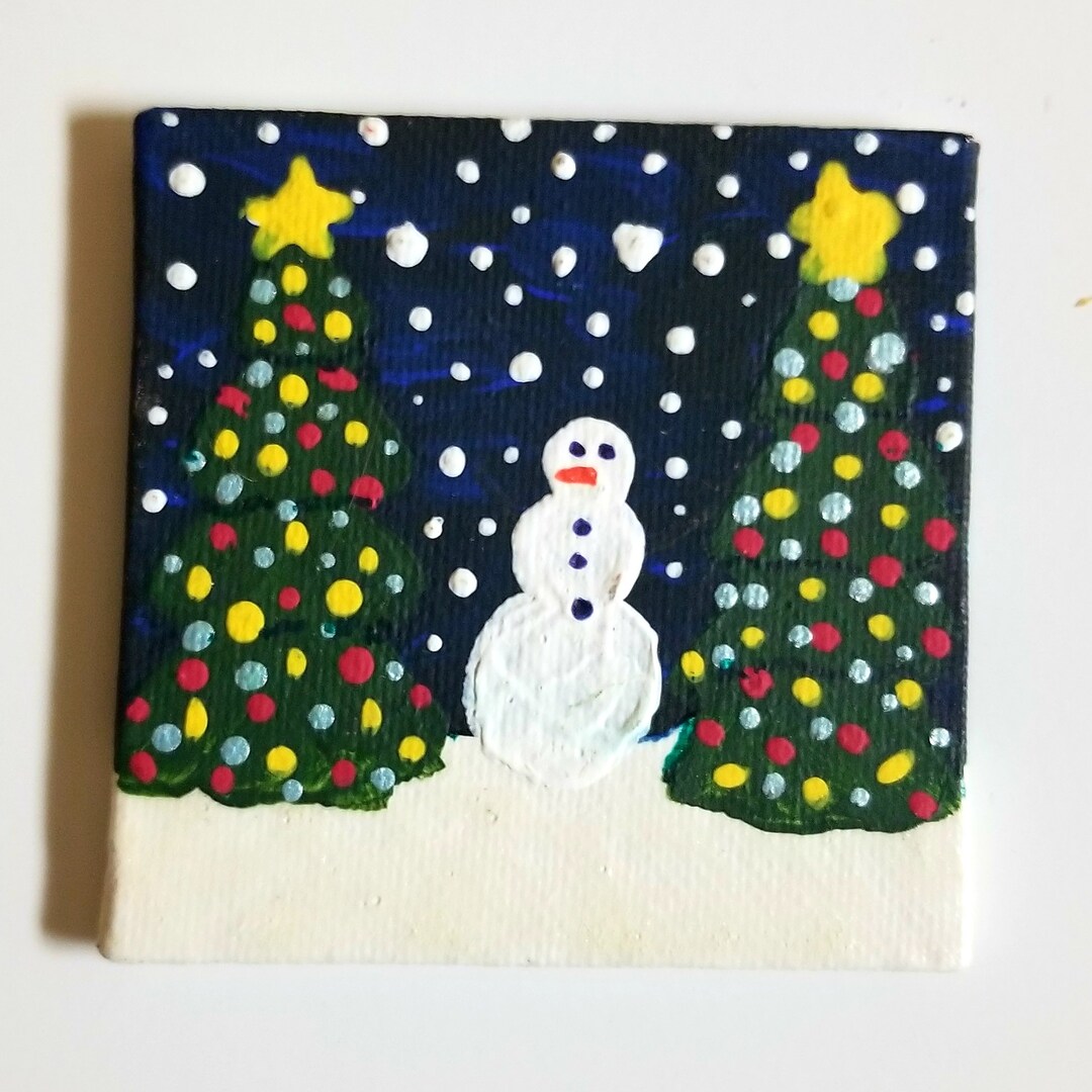 Tiny Christmas Snowman - Etsy