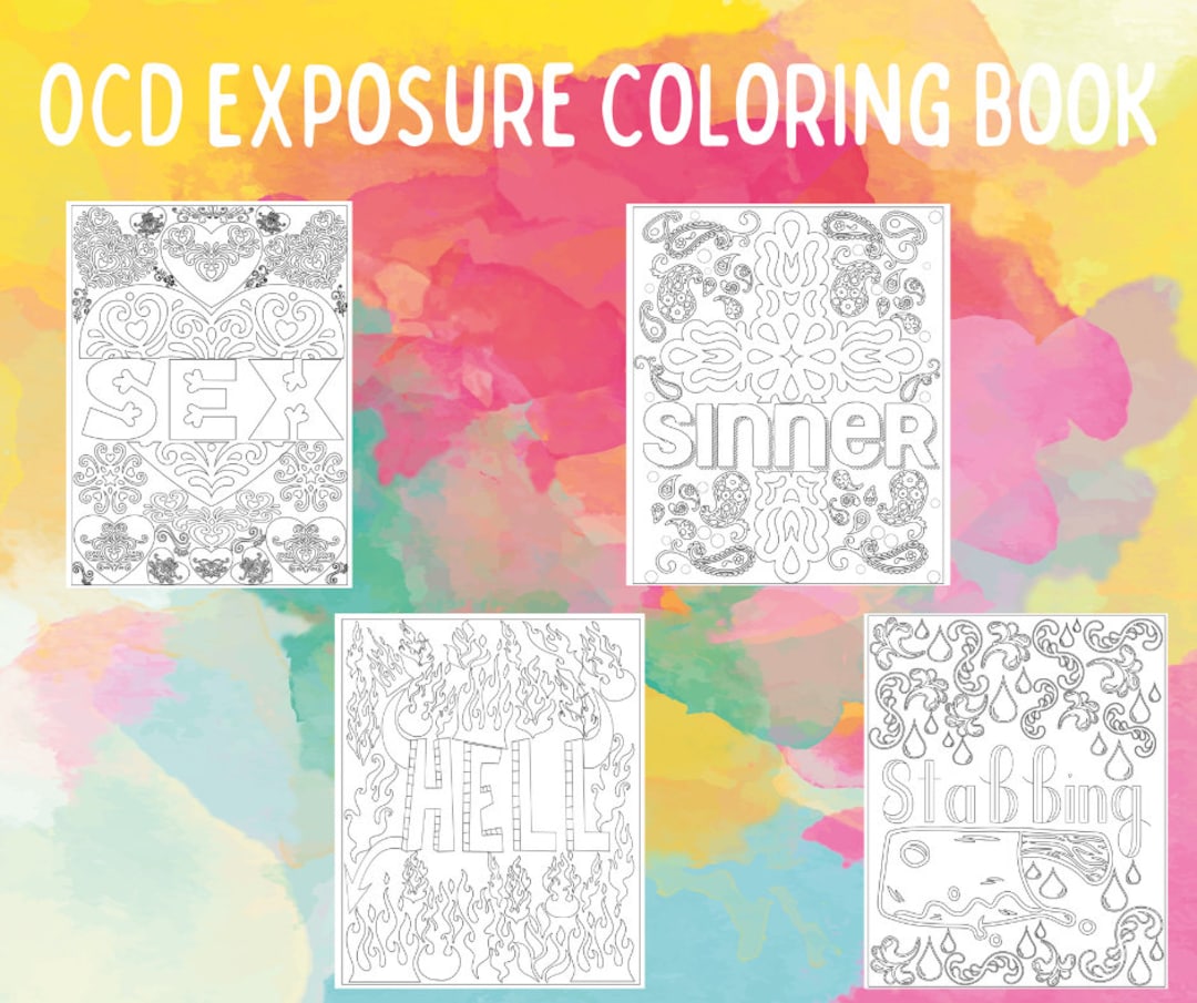 OCD Exposure Coloring Book - Etsy