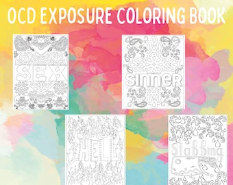 OCD Exposure Coloring Book: Volume 3 for Kids - Etsy
