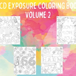 OCD Exposure Coloring Book: Volume 2 - Etsy