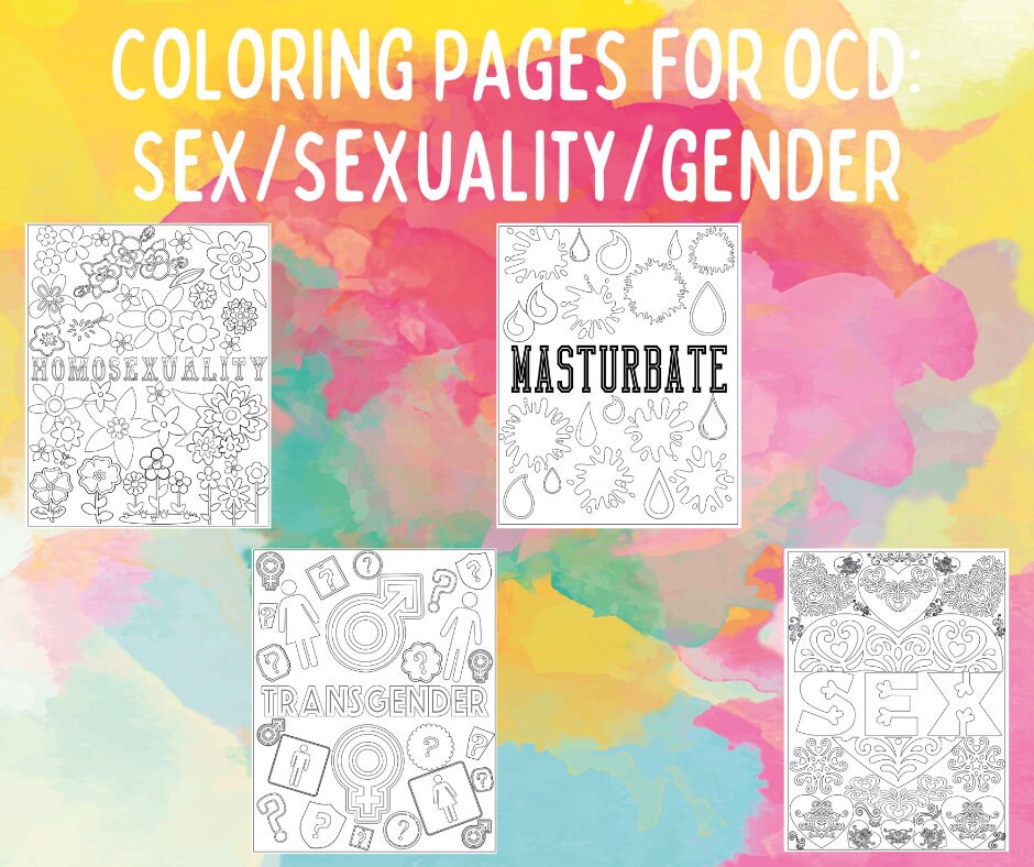 Ocd Exposure Coloring Book Sexsexualitygender Etsy