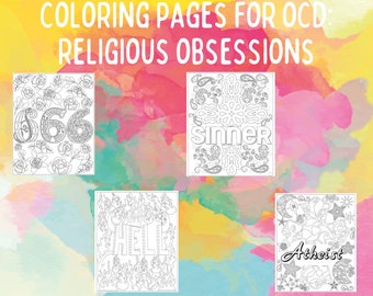 OCD Exposure Coloring Book: Harm Obsessions - Etsy