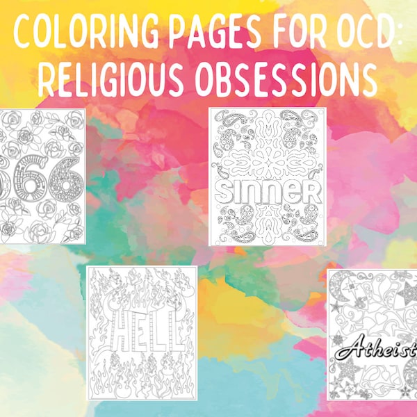 Ocd Colouring Book - Etsy UK