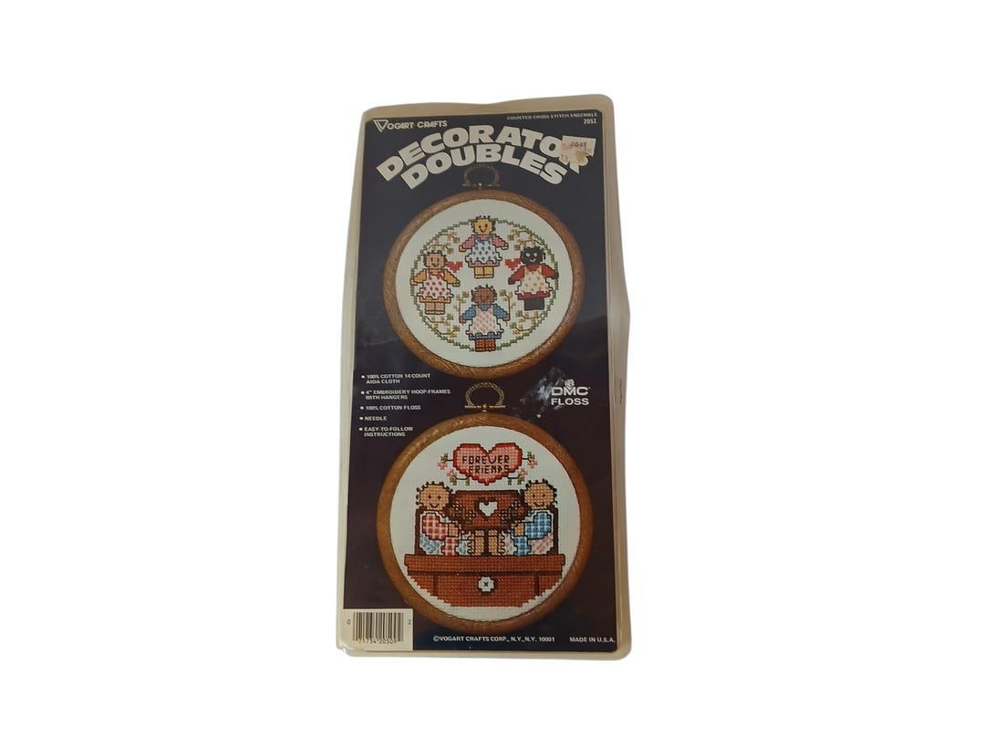 Decorator Doubles by Vogart Crafts Counted Cross Stitch Ensemble Kit ...
