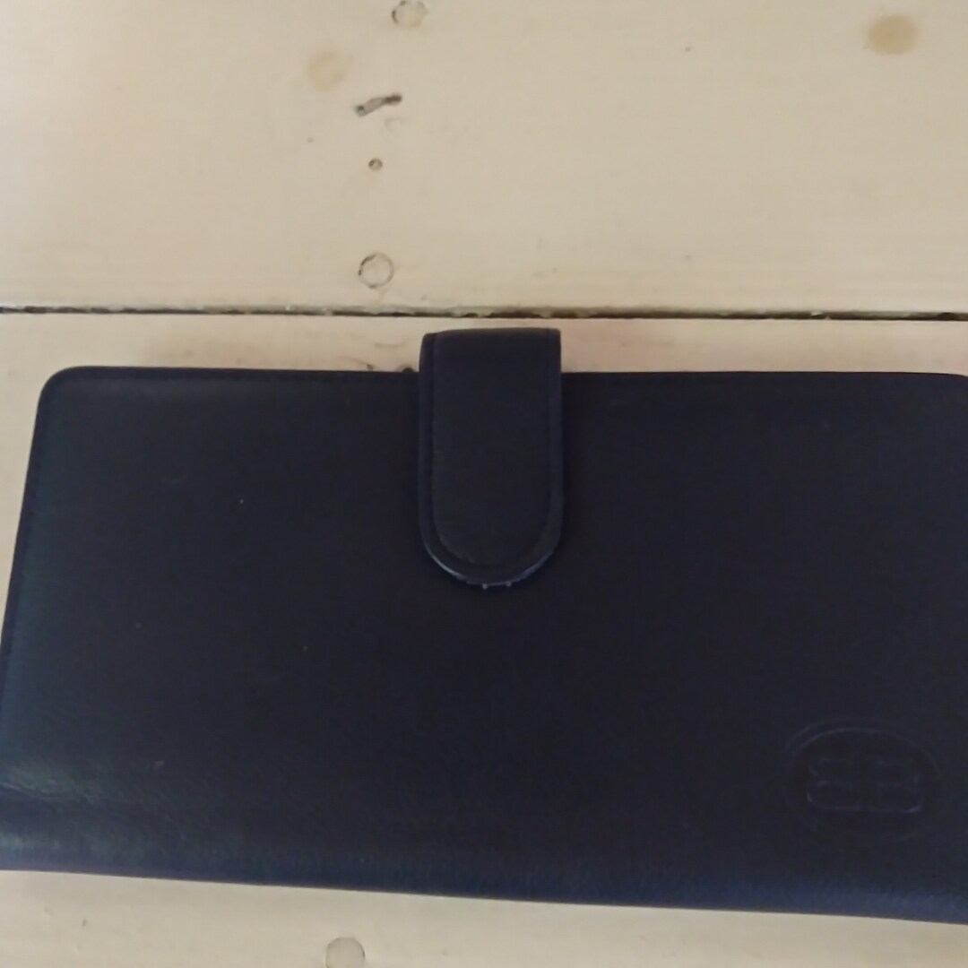 Vintage Navy Leather Checkbook Wallet - Etsy