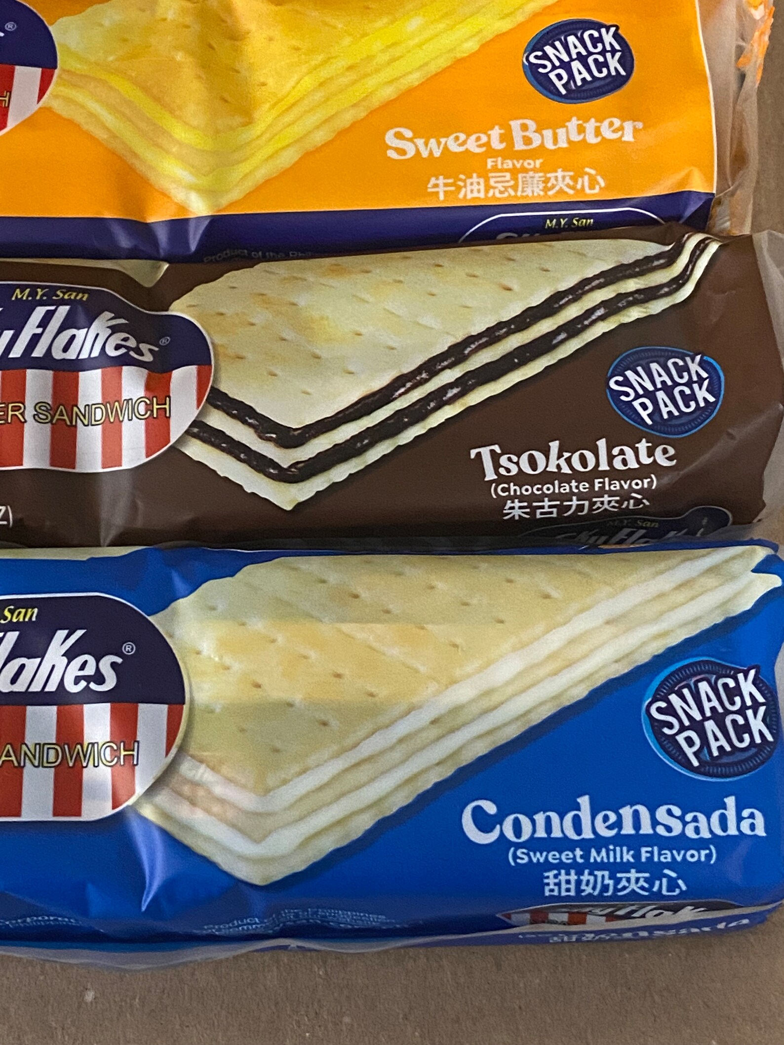 M.Y. San Skyflakes Cracker Sandwich Assorted Flavors Five - Etsy