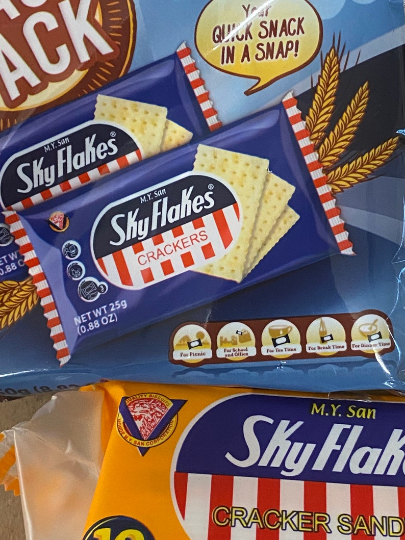 M.Y. San Skyflakes Cracker Sandwich Assorted Flavors Five - Etsy