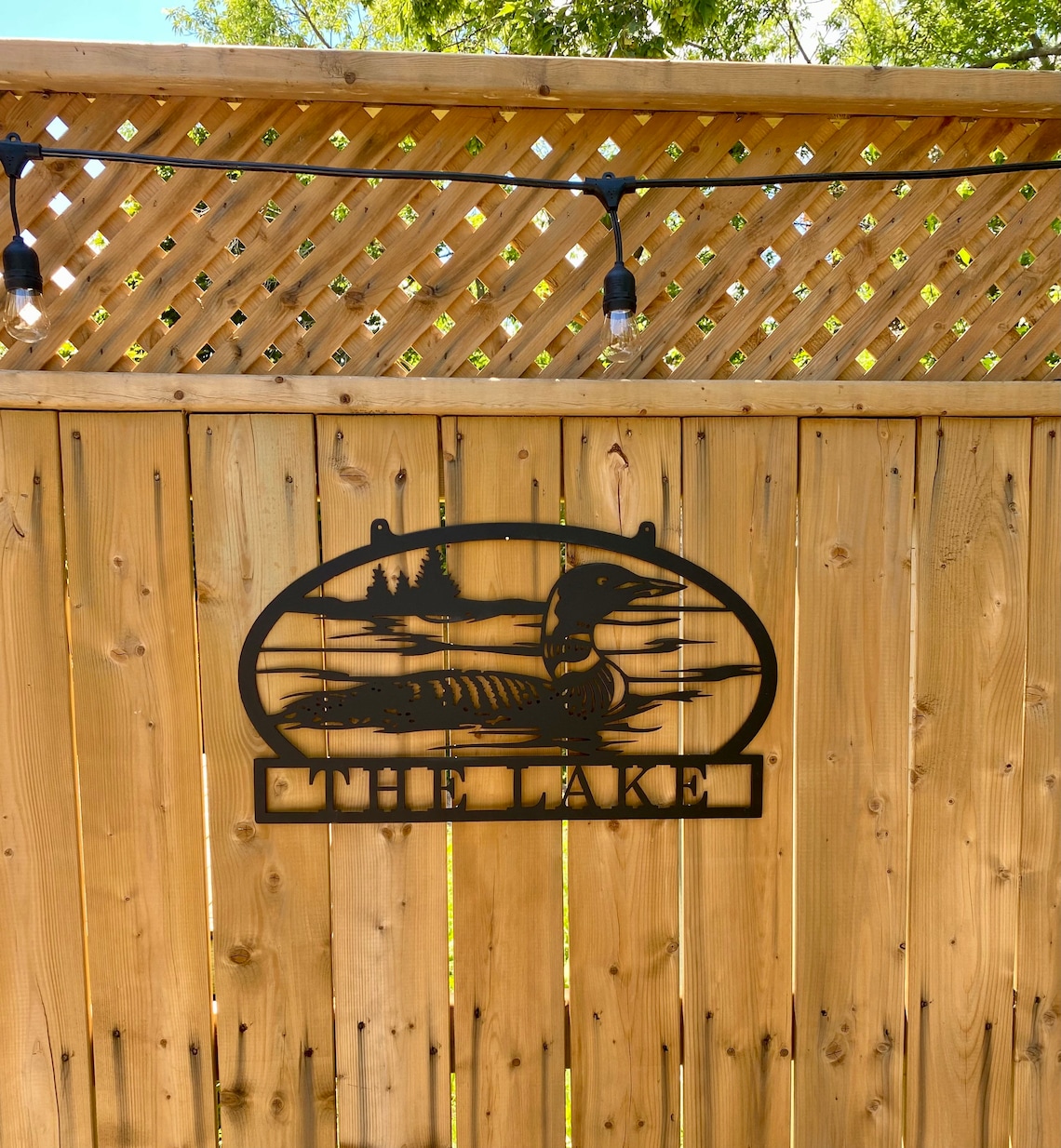 Custom Lake Metal Sign / Custom Cottage Sign/ Personalized Wall Decor ...